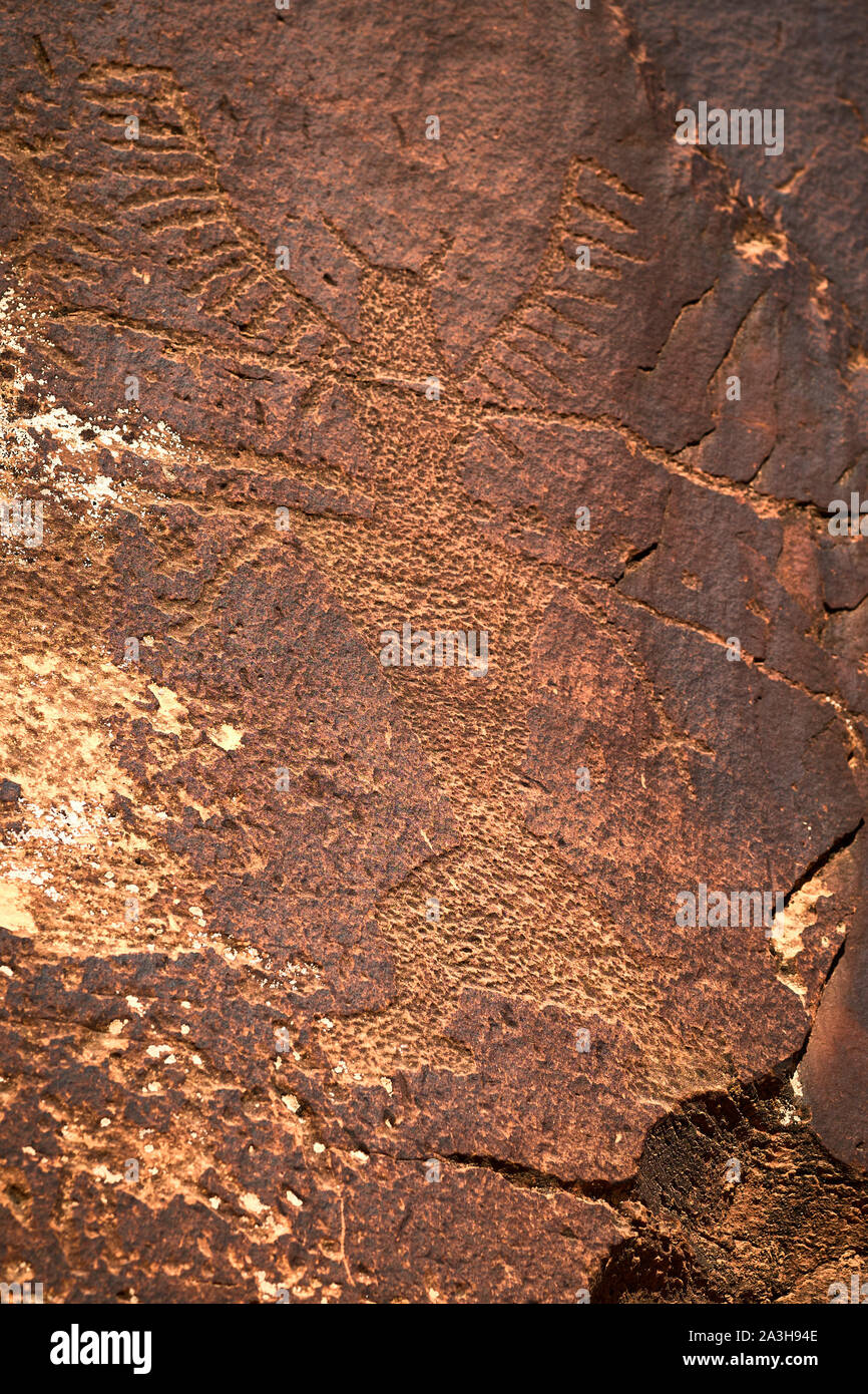 Native American Rock Art in Nine-mile Canyon, Utah, USA Stock Photo - Alamy