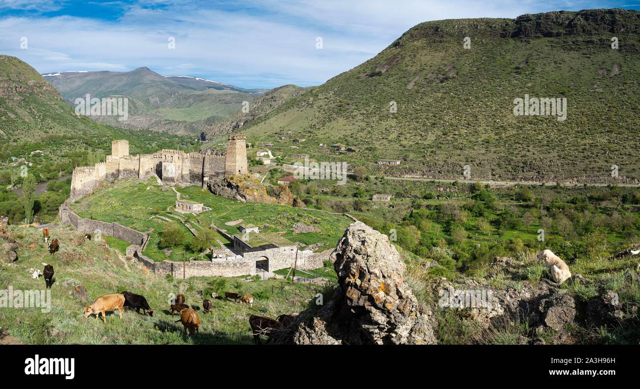 Georgia, Samtskhe-Javakheti region, the medieval Khertvisi fortress ...
