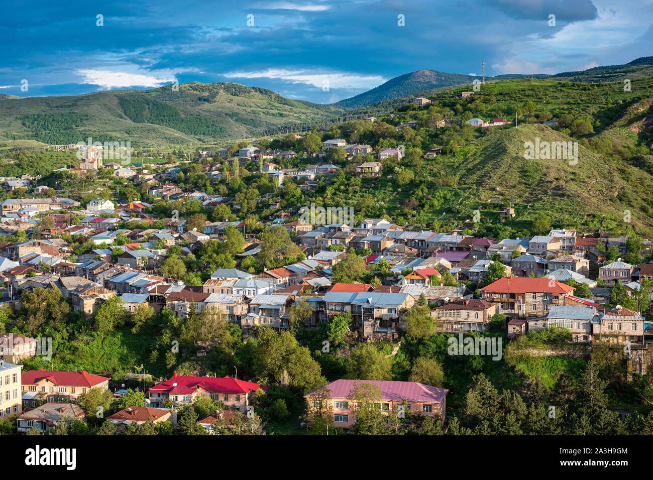 Georgia, Samtskhe-Javakheti region, Akhaltsikhe, panoramic view from ...