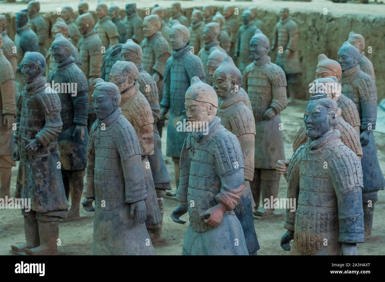 China, Xian, army of clay of Qin Shi Huang, first chinese emperor, 3rd ...
