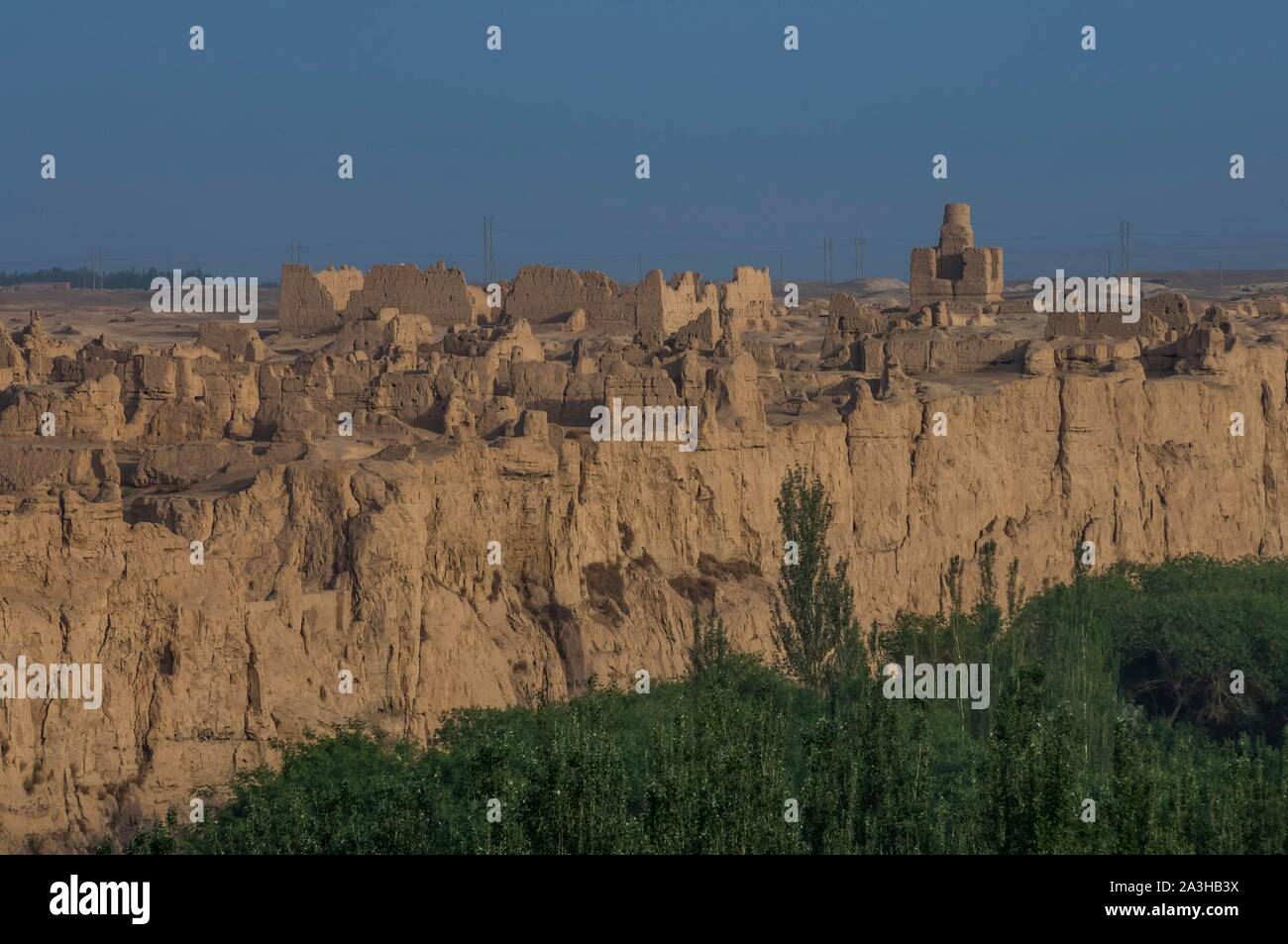 China, Xinjiang autonomous region, Turfan or Turpan, ruined ancient ...