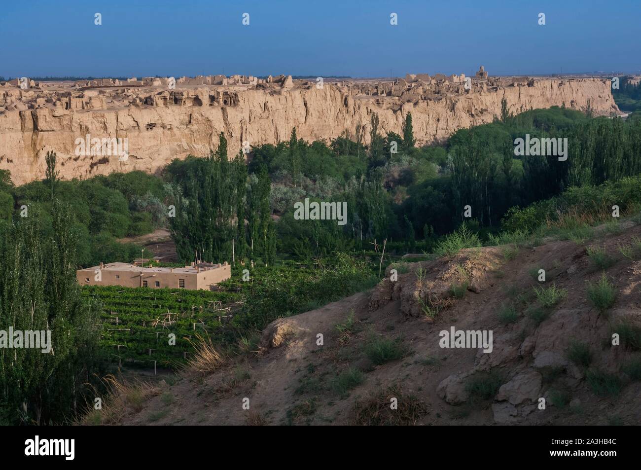China, Xinjiang autonomous region, Turfan or Turpan, ruined ancient ...