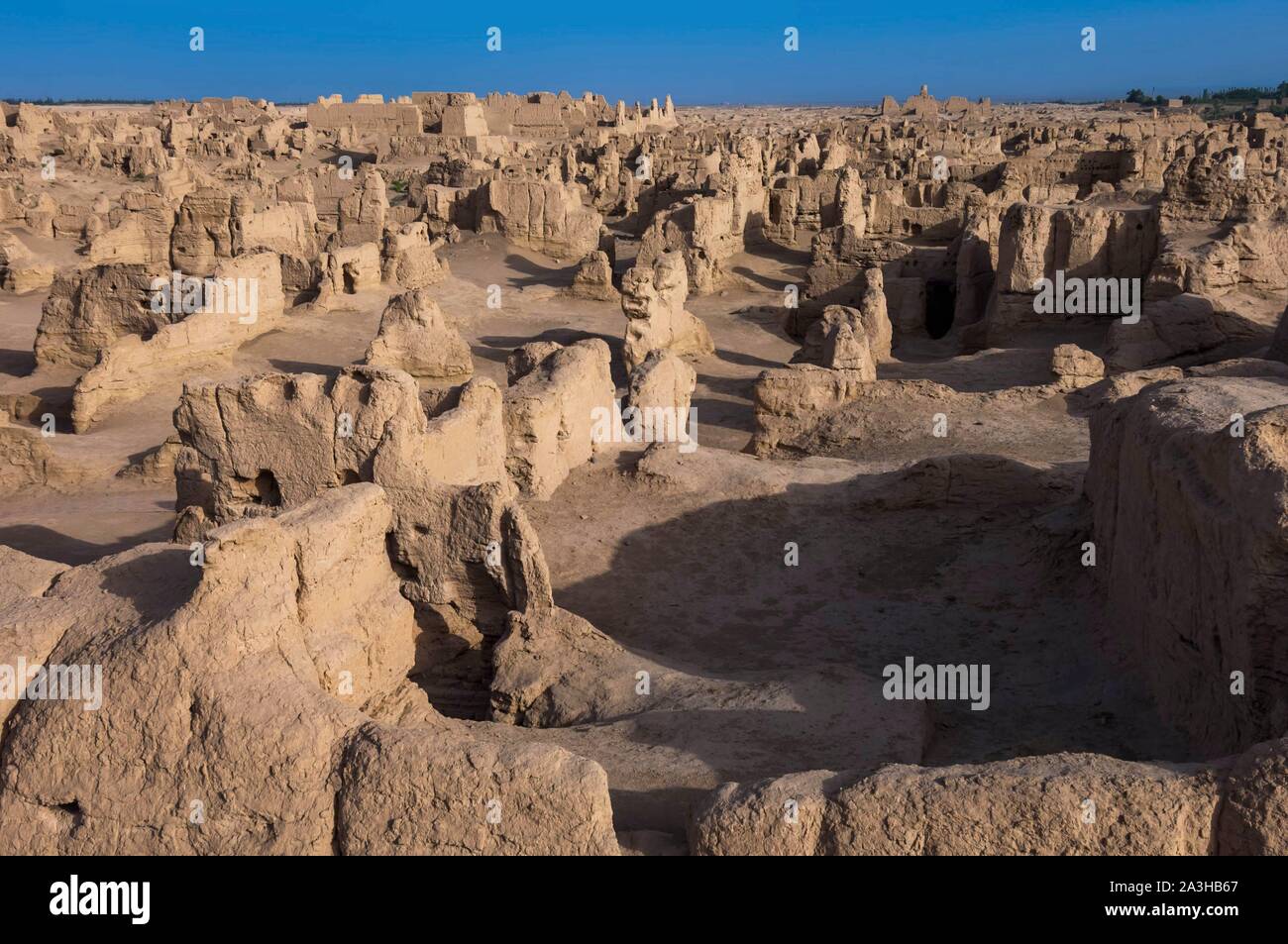 China, Xinjiang autonomous region, Turfan or Turpan, ruined ancient ...