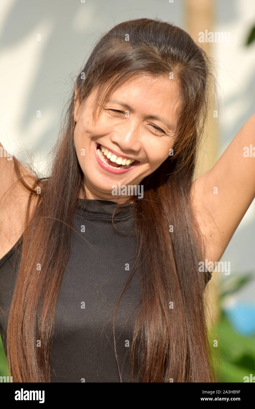 A Minority Female Senior And Freedom Stock Photo - Alamy
