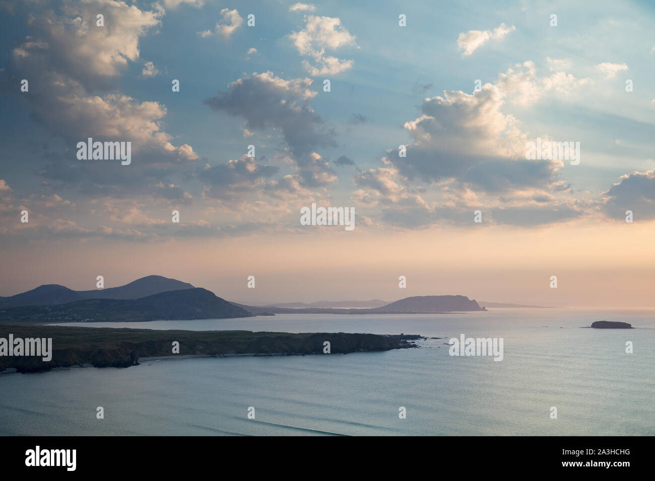 Trawbreaga Bay and Dunaff Head from Soldiers Hill, Inishowen Peninsula ...