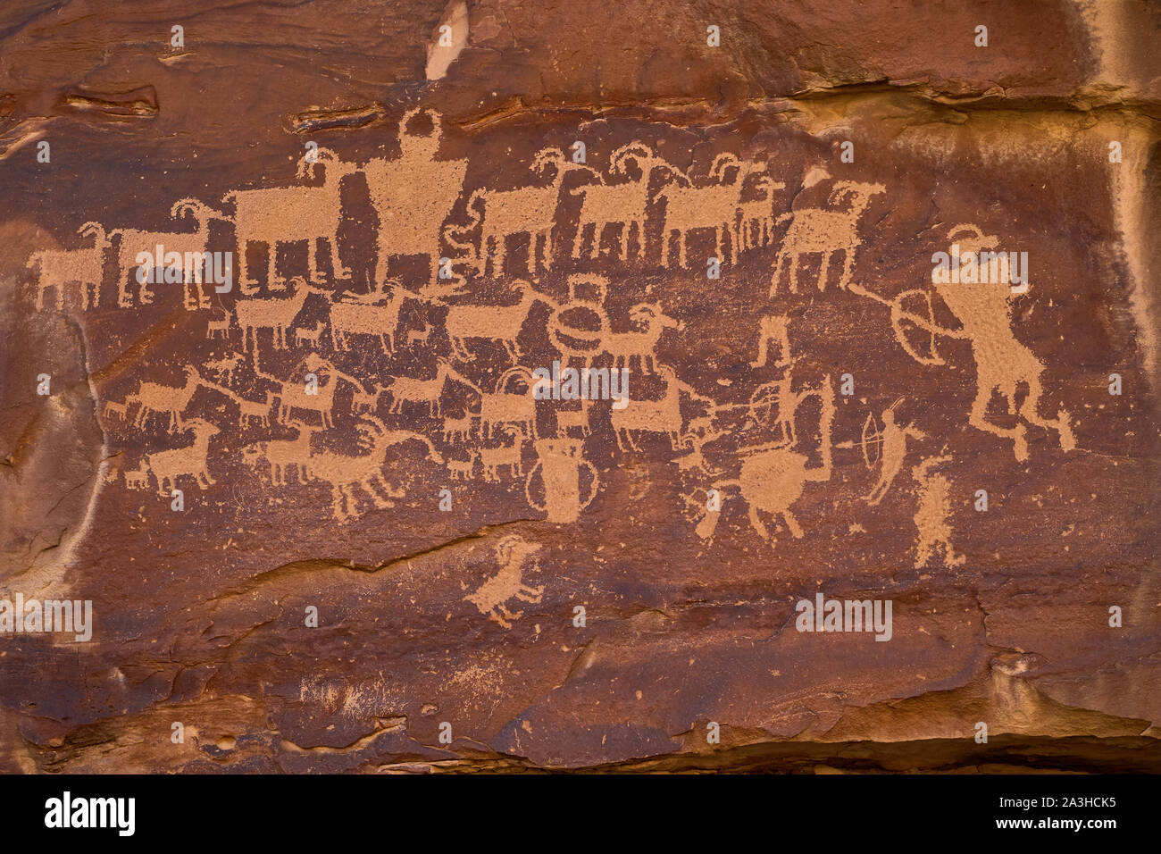 Native American Rock Art in Nine-mile Canyon, Utah, USA Stock Photo - Alamy