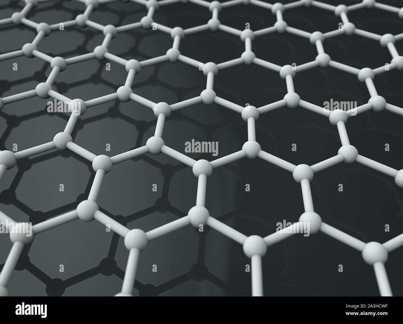 Graphene crystal lattice abstract background Stock Photo - Alamy