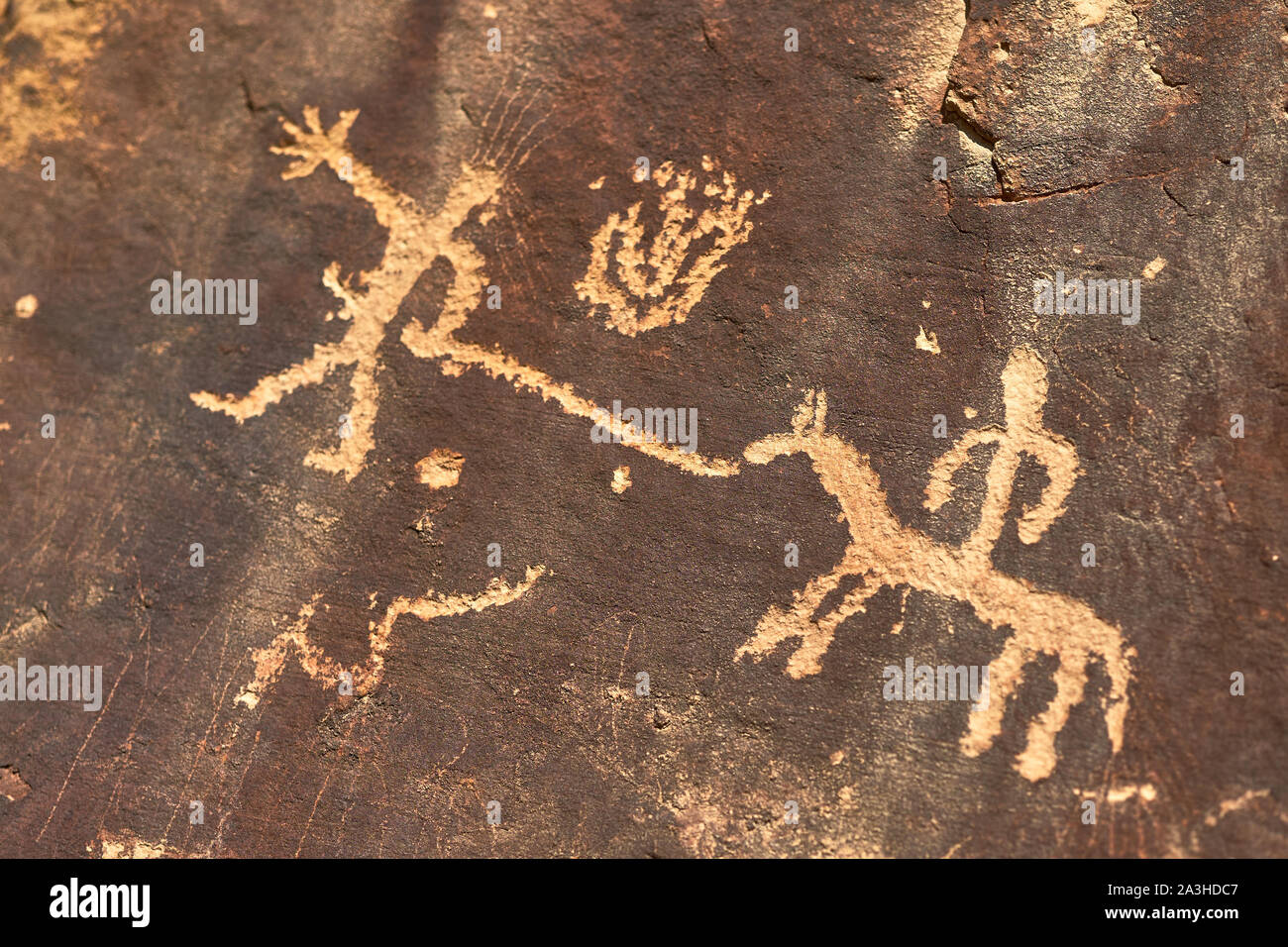 Native American Rock Art in Nine-mile Canyon, Utah, USA Stock Photo - Alamy