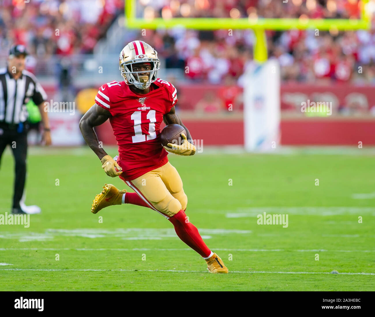 Santa Clara, CA. 7th Oct, 2019. San Francisco 49ers wide receiver ...