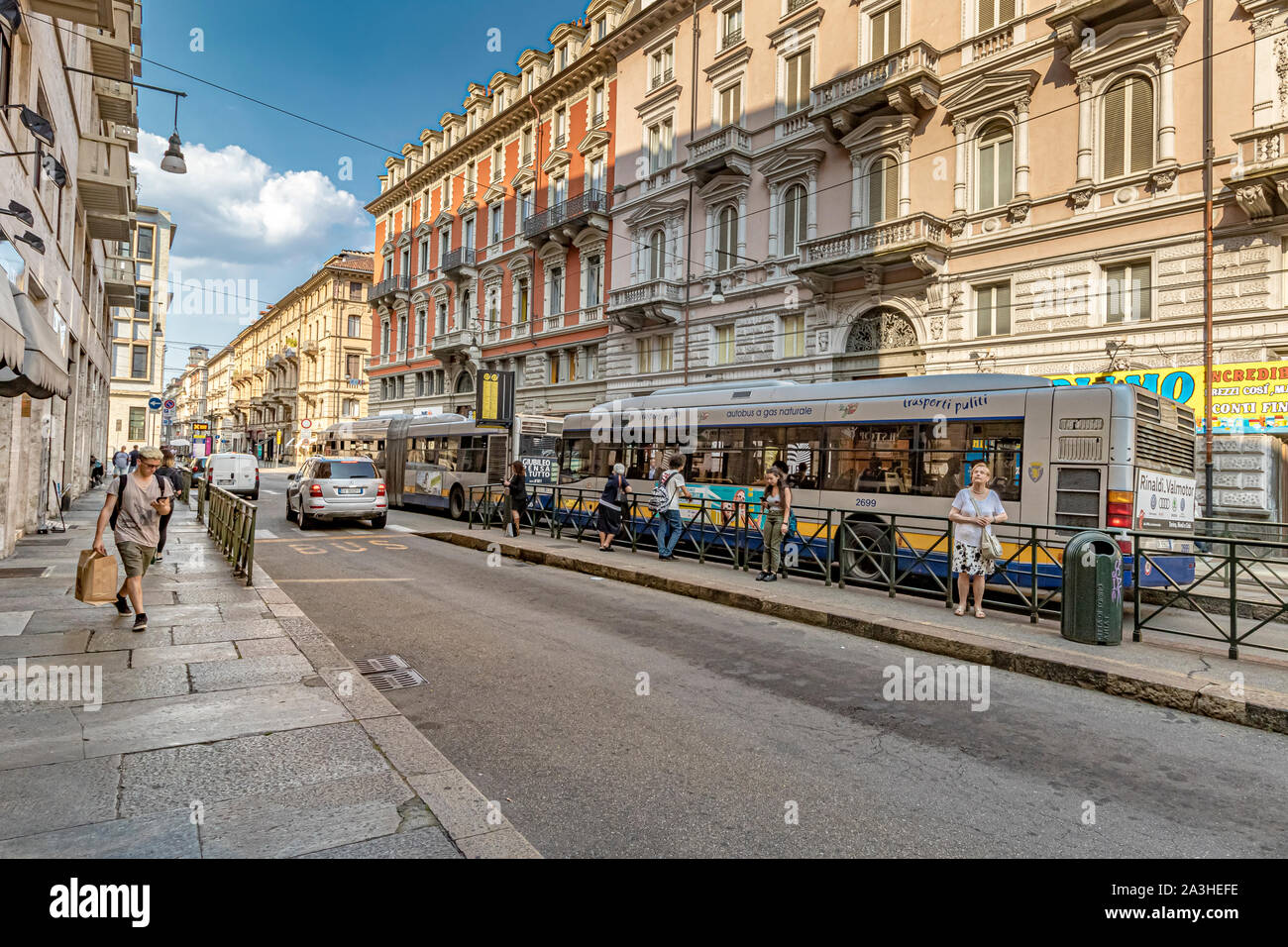 Turin bus stop hi-res stock photography and images - Alamy