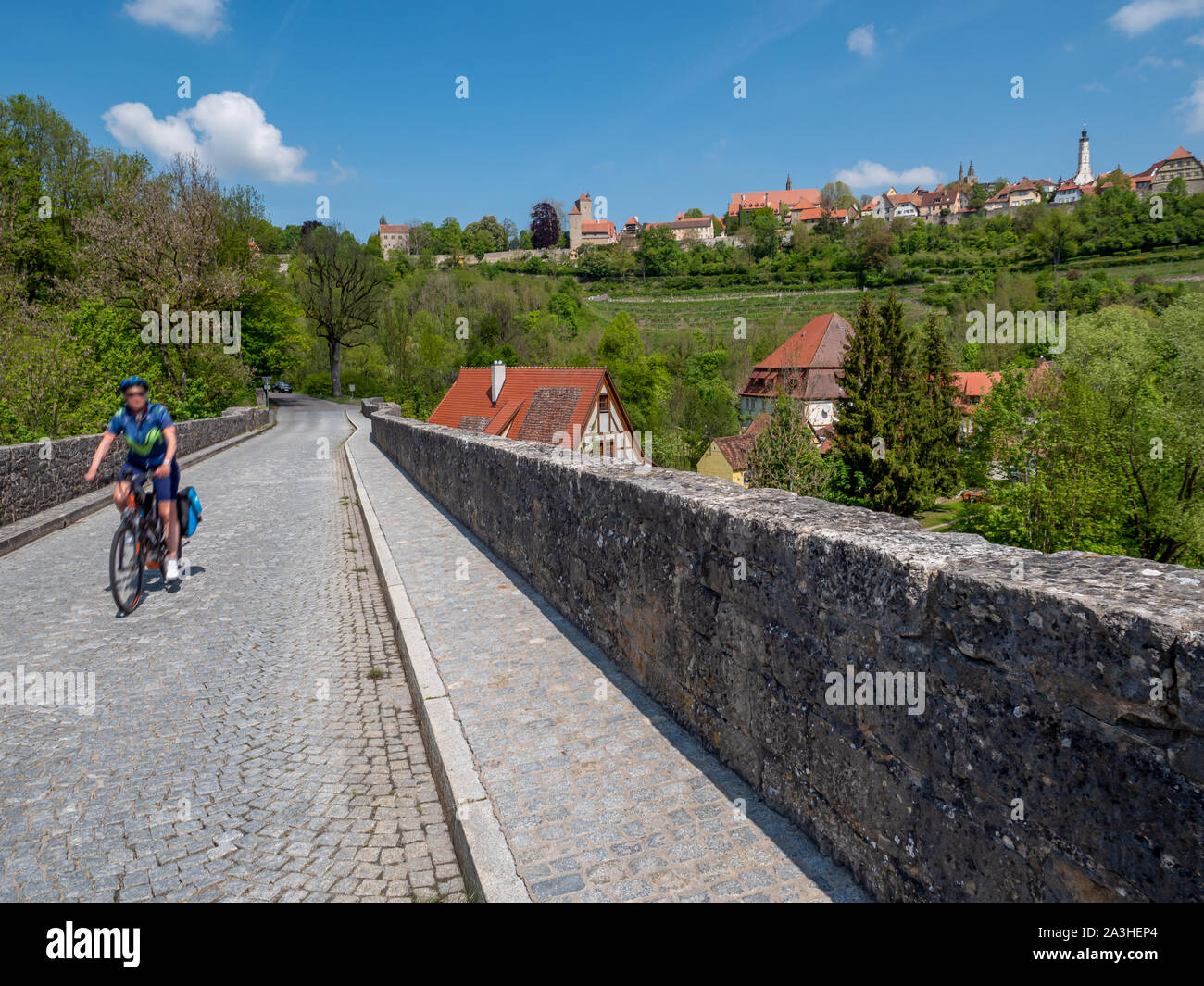Bike tour to "Rothenburg ob der Tauber" in Germany Stock Photo - Alamy