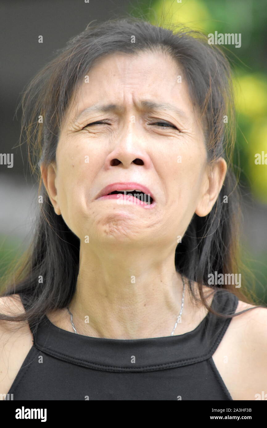 A Crying Adult Female Stock Photo - Alamy