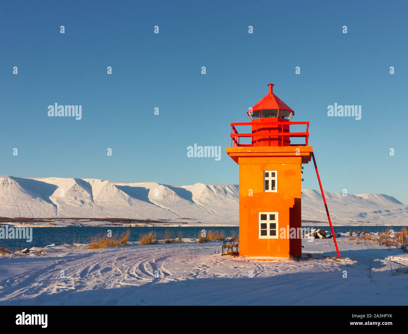 Landscape white orange lighthouse hi-res stock photography and images ...