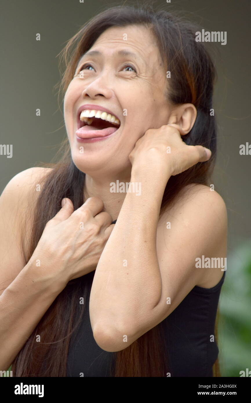 A Senior Diverse Grandma Laughing Stock Photo - Alamy