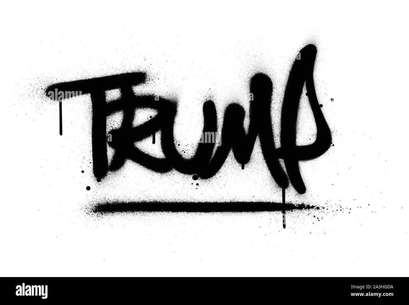 Trump street art Stock Vector Images - Alamy