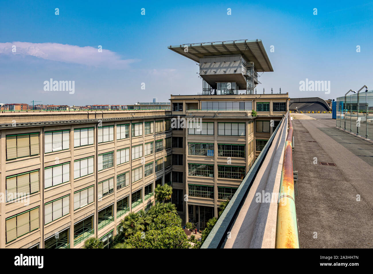The Lingotto building built by FIAT the Italian car manufacturer ,now a ...