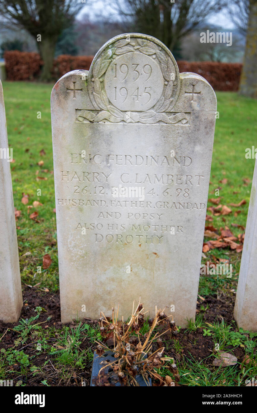 The 1939-1945 Bath Air Raid Grave of Ernest George Crocker Ferdinand ...
