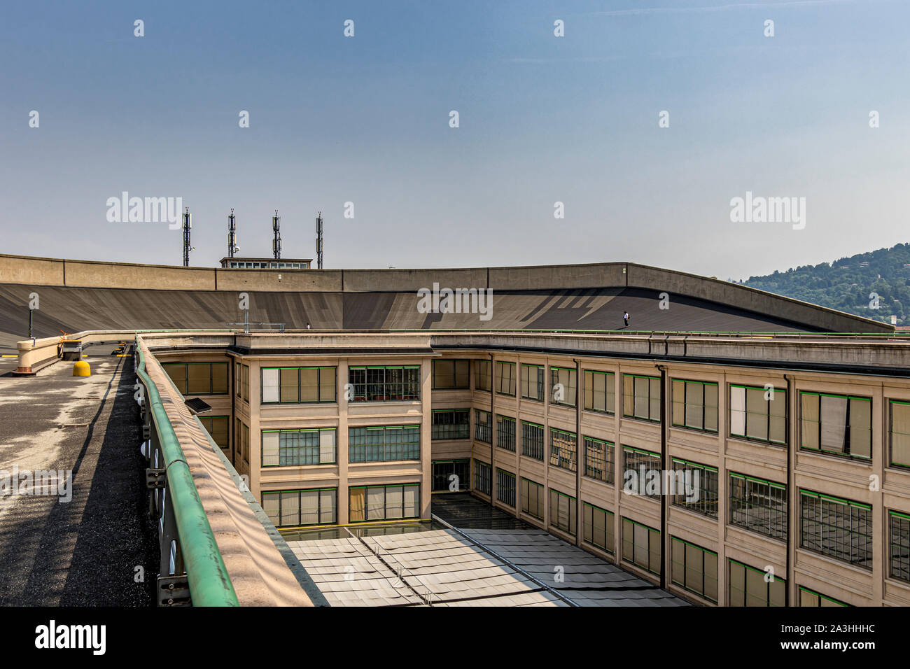 The Lingotto building built by FIAT the Italian car manufacturer ,now a ...