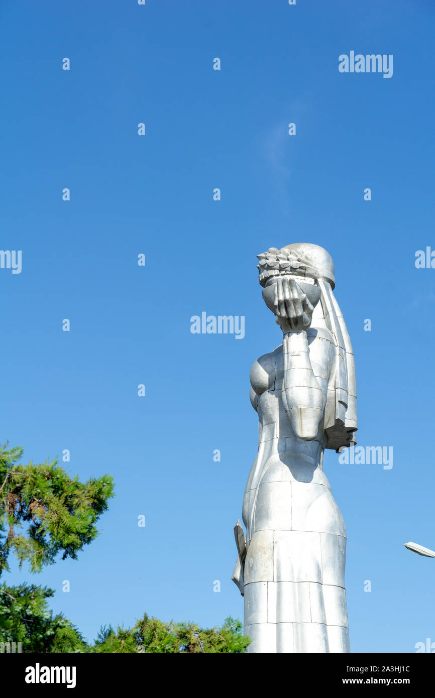 Statue Of Mother Georgia In Tbilisi.there Is Gigantic Statue Of Mother ...