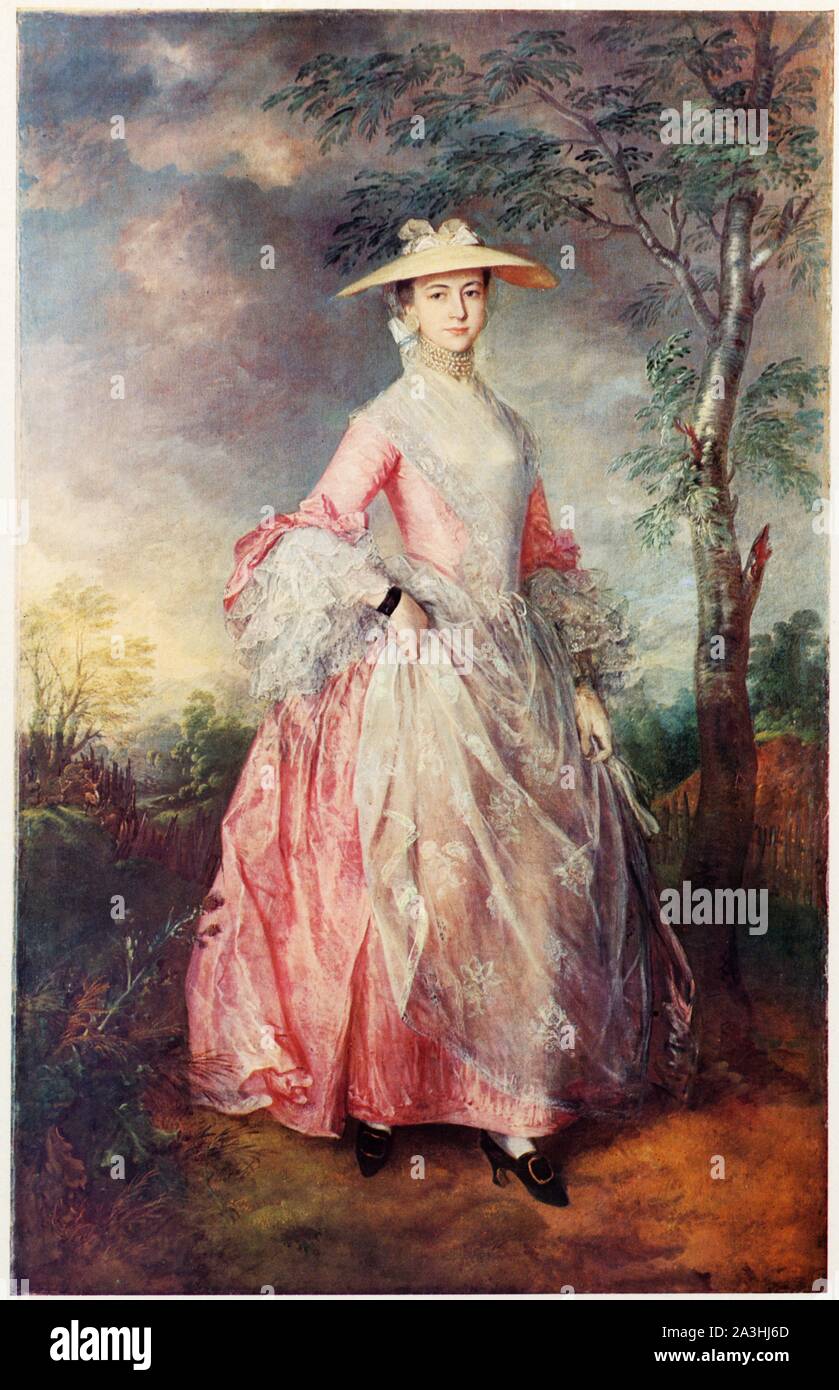 Thomas Gainsborough.mary,comtesse howe.1760 Stock Photo - Alamy