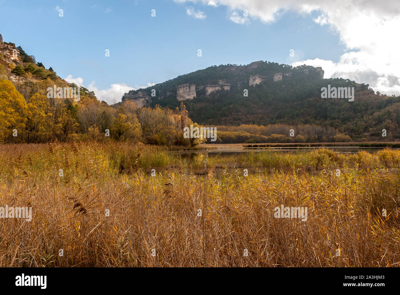 Autumnal landscape near Uña in Cuenca, Spain Stock Photo - Alamy