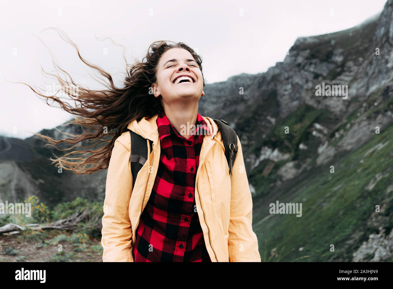 Windblown hair hi-res stock photography and images - Alamy