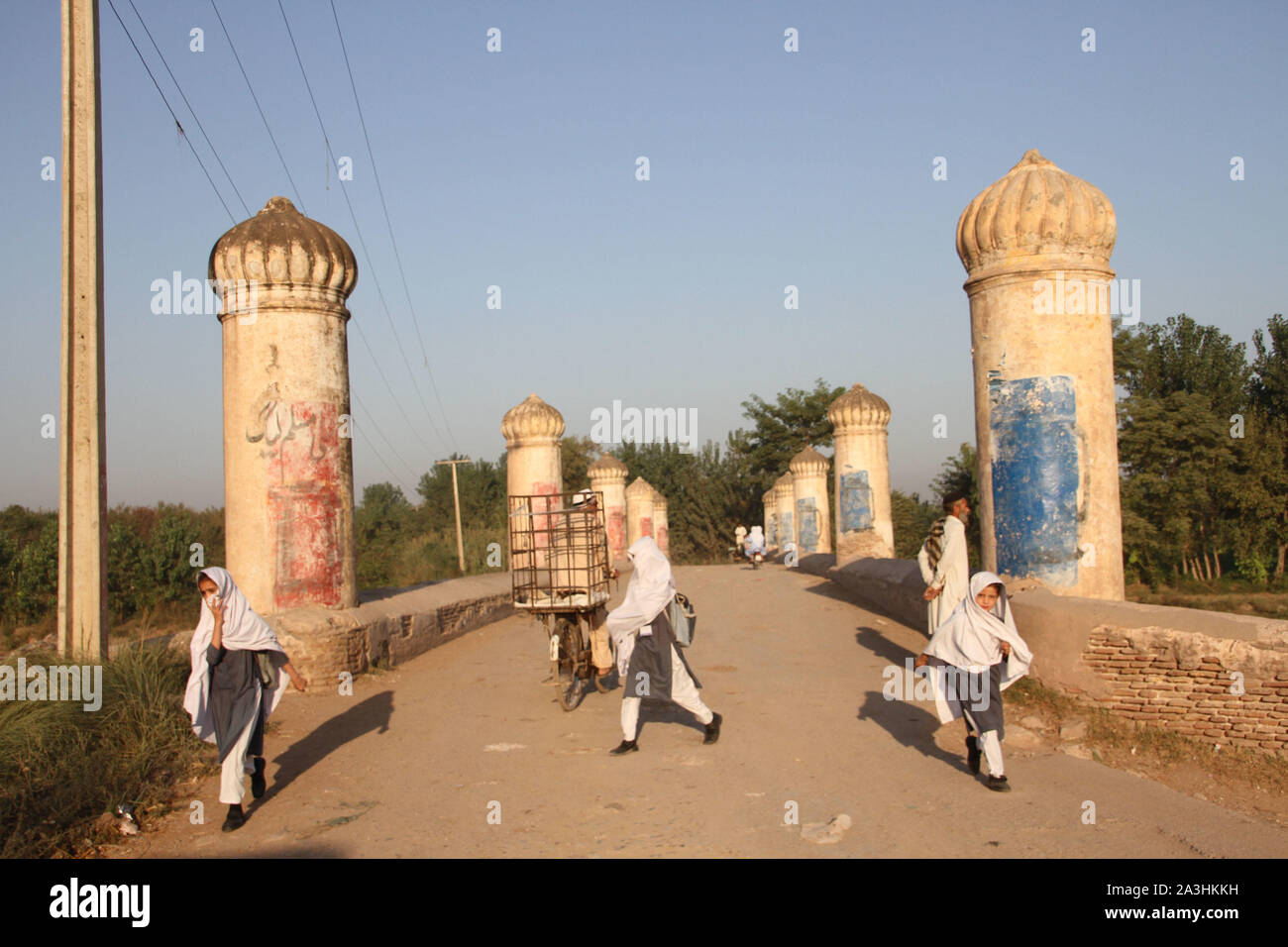 The Chuha Gujar Bridge stands above Bara River and near the Chuha Gujar ...