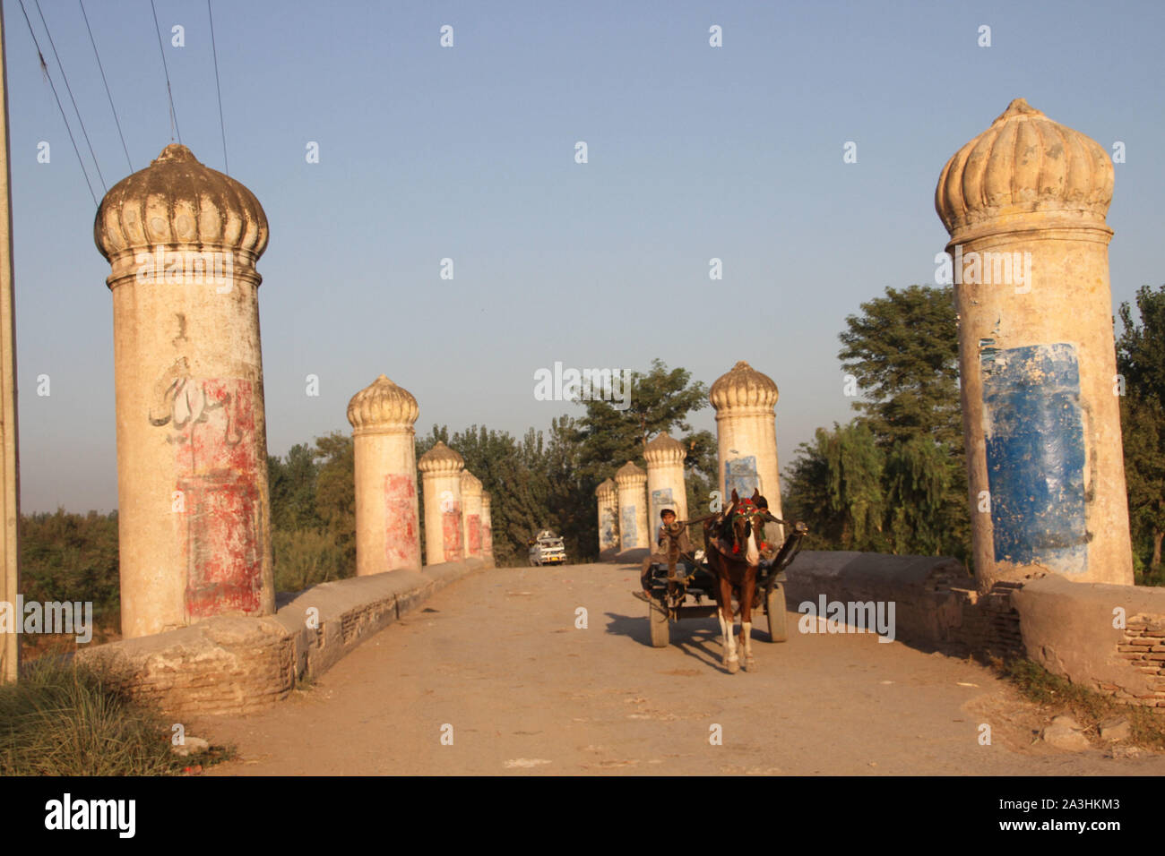 The Chuha Gujar Bridge stands above Bara River and near the Chuha Gujar ...