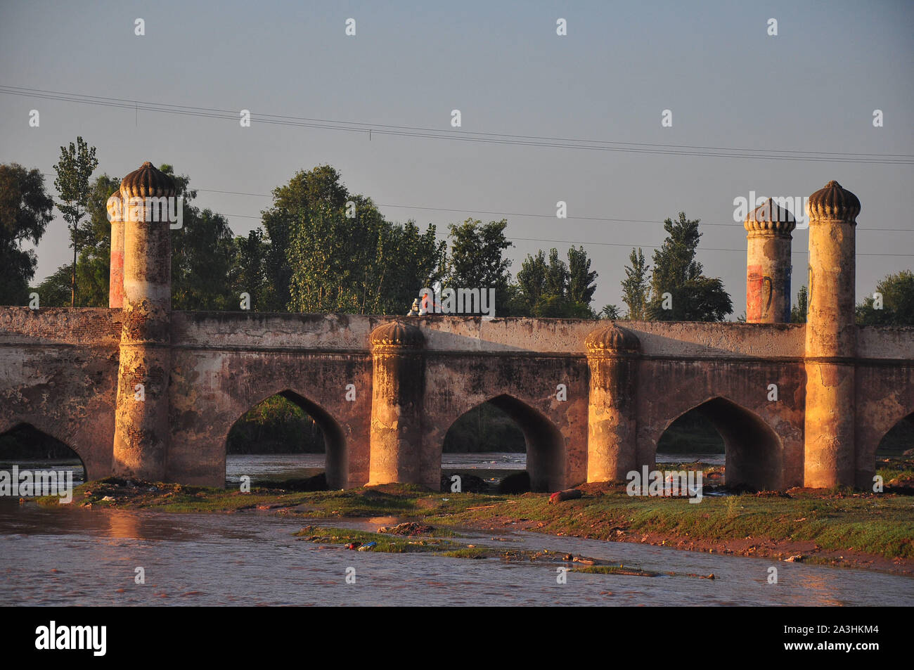 The Chuha Gujar Bridge stands above Bara River and near the Chuha Gujar ...