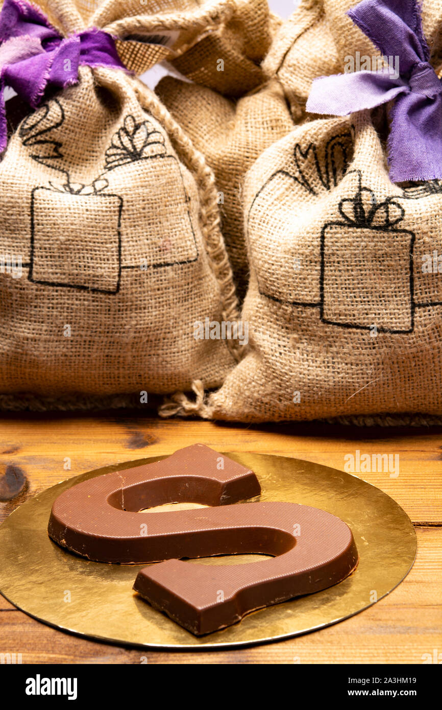 Celebration of Saint Nicholas, patron saint of children in Netherlands ...