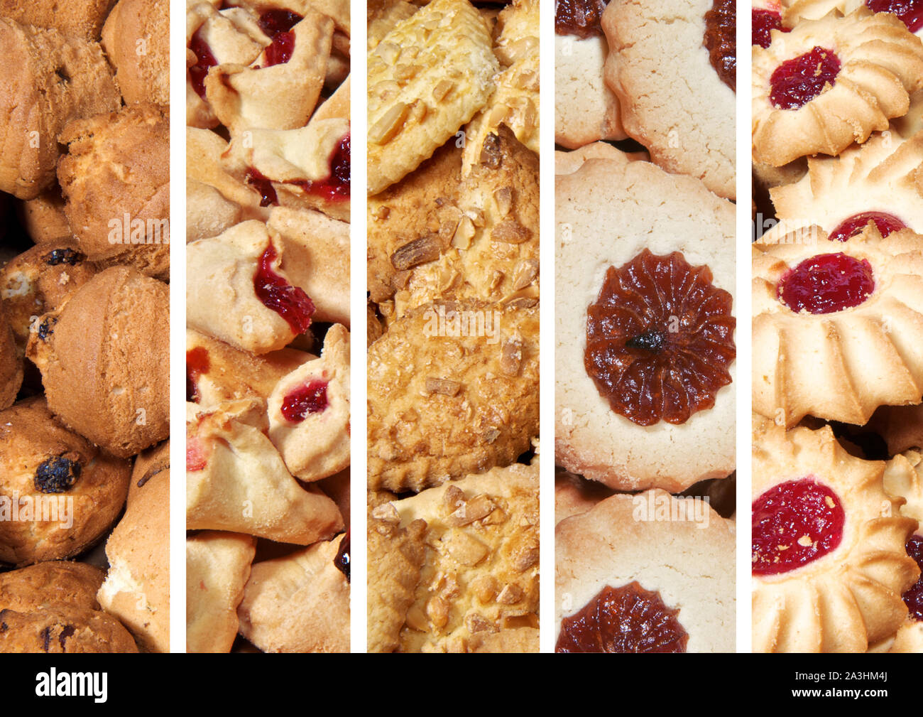 Collage of different types of cookies Stock Photo - Alamy