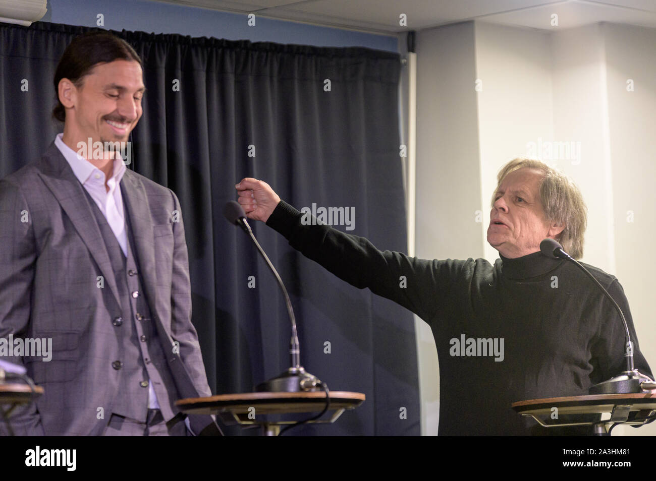 Malmö, Sweden. 8th October, 2019. Swedish soccer player Zlatan ...
