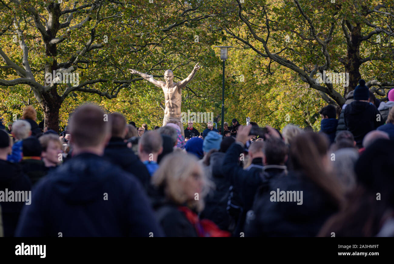 Malmö, Sweden. 8th October, 2019. Swedish soccer player Zlatan ...