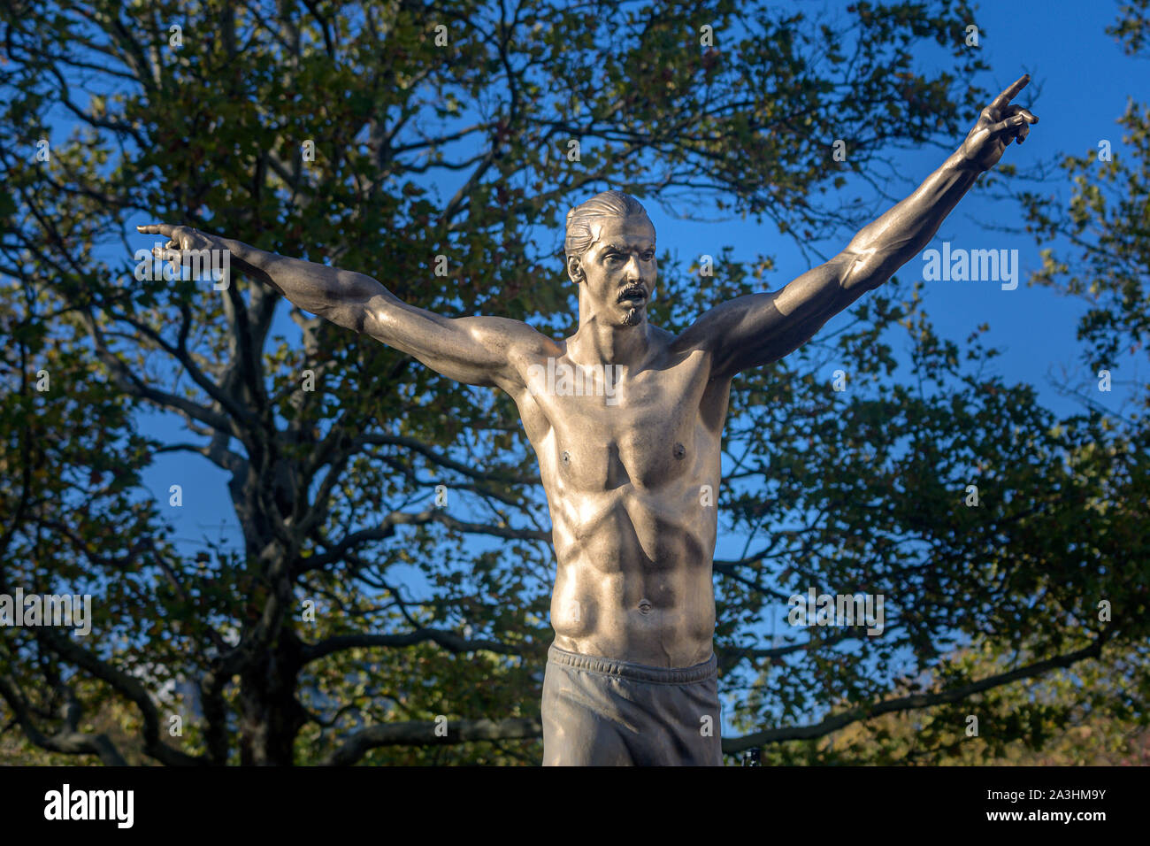 Malmö, Sweden. 8th October, 2019. Swedish soccer player Zlatan ...