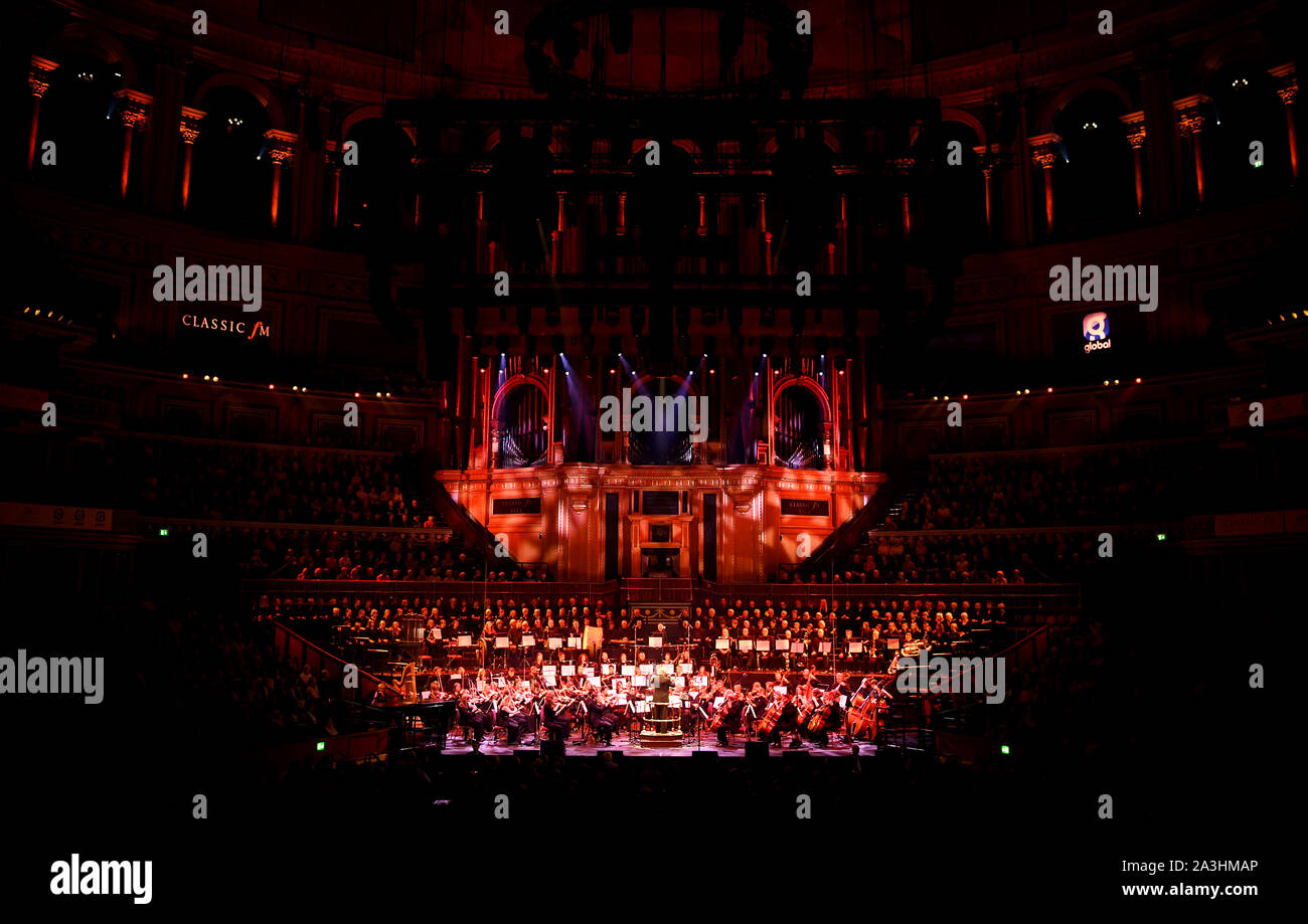 Stephen Barlow conducts the Bournemouth Symphony Orchestra on stage at ...