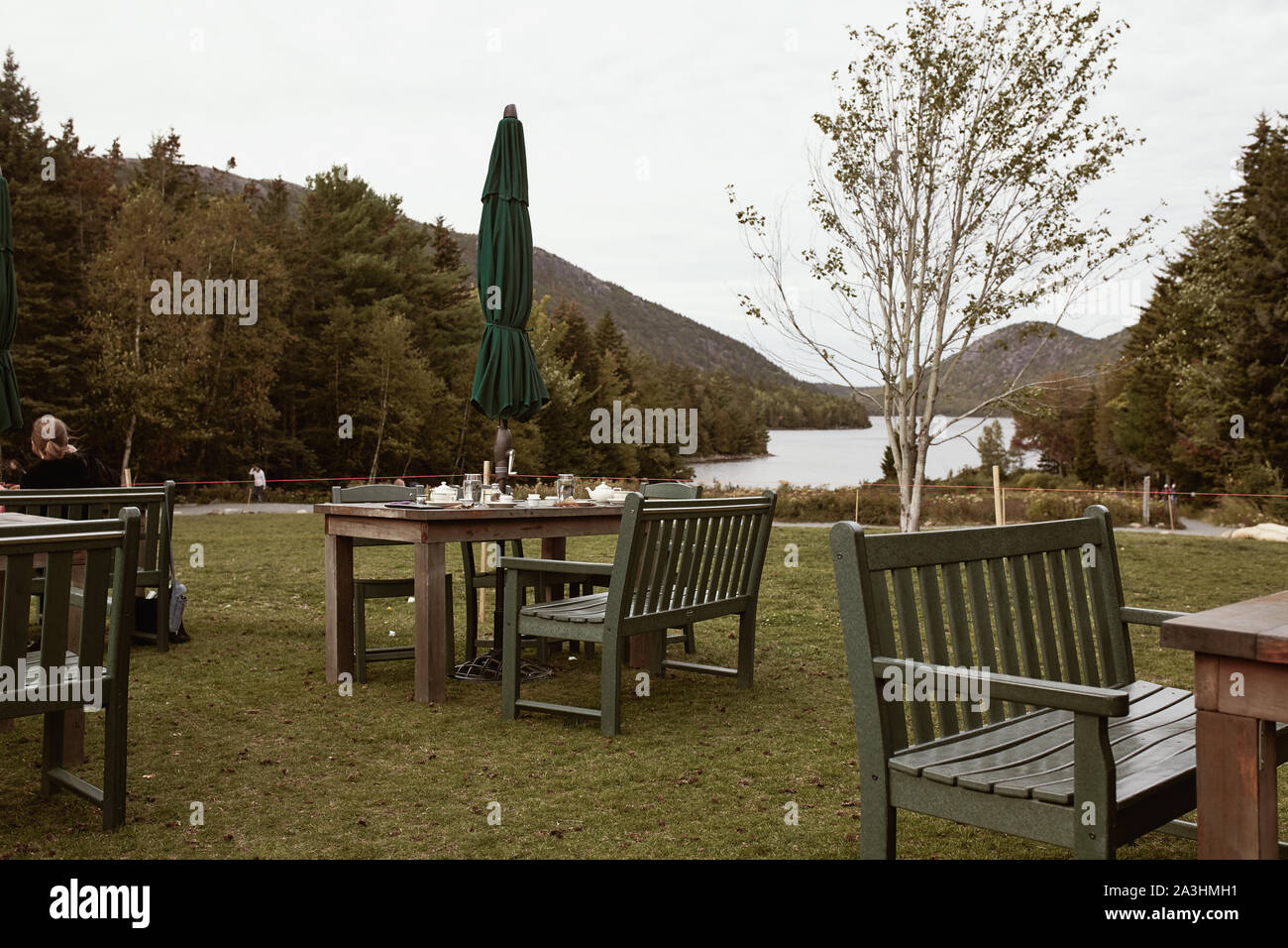 Jordan pond house hi-res stock photography and images - Alamy