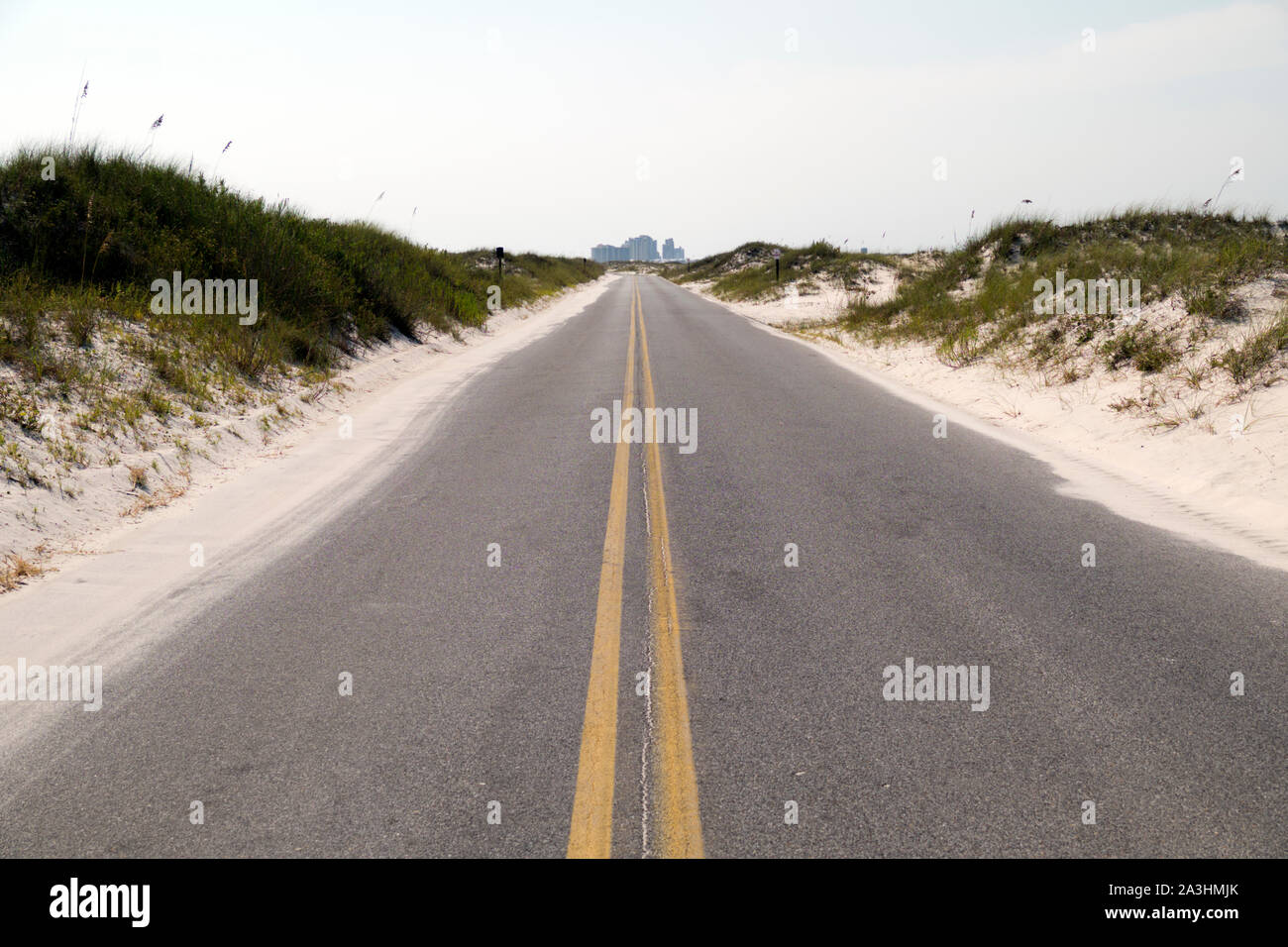 Beach access road through the Rosamond Johnson, Jr. National Park near ...