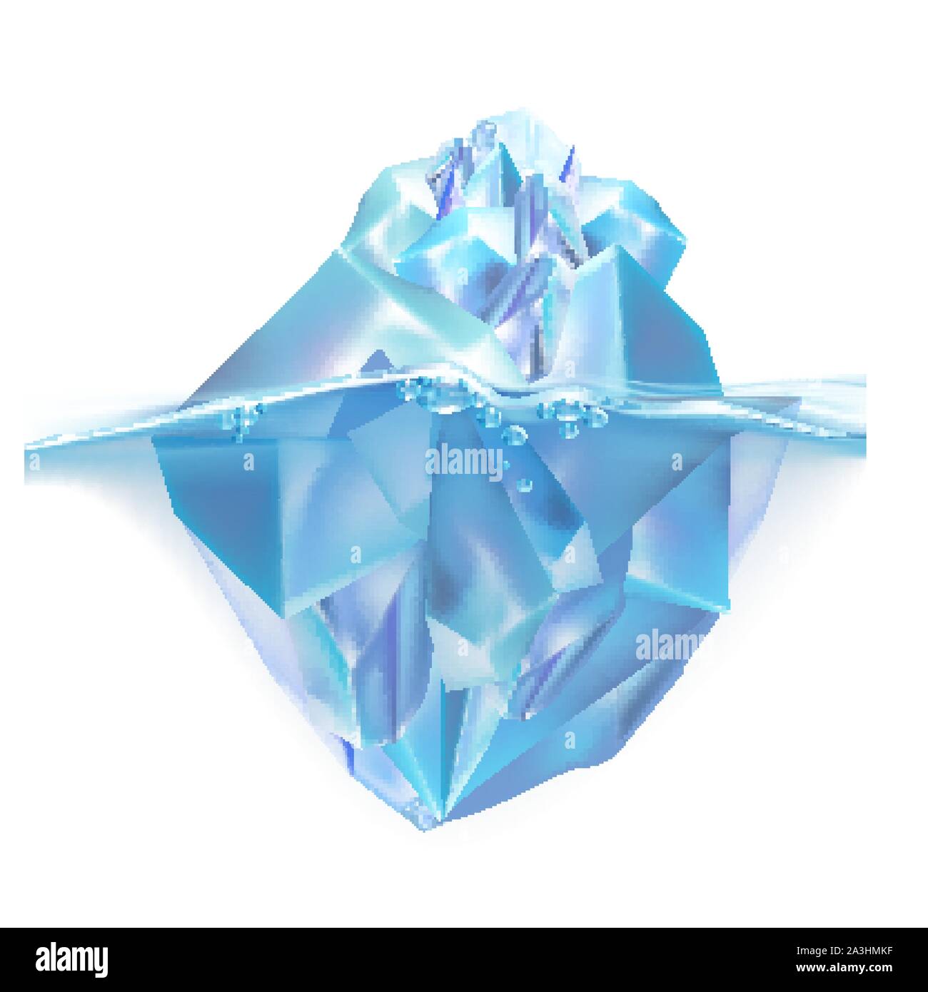 Blue glacial ice floating Cut Out Stock Images & Pictures - Alamy