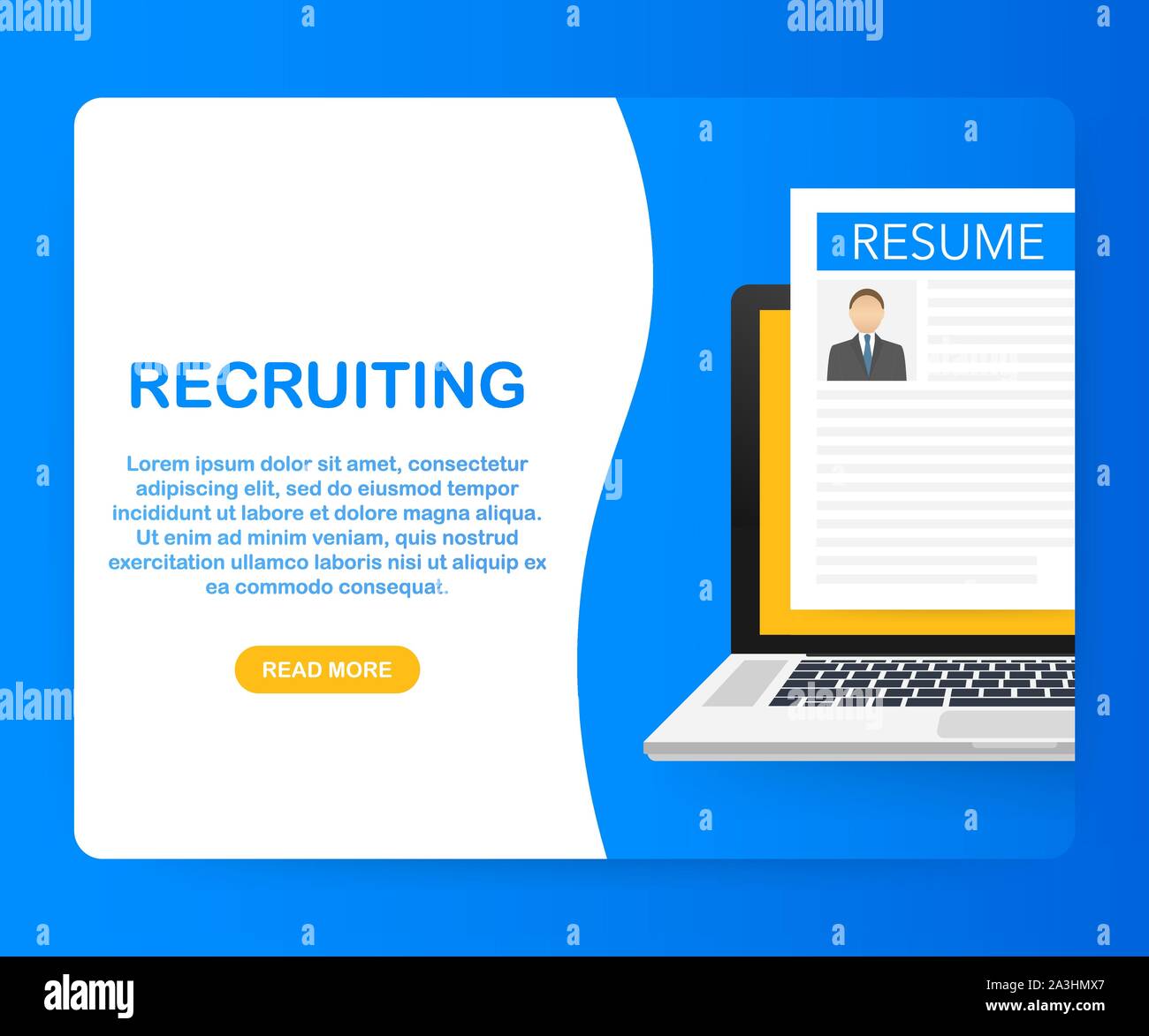 Recruitment concept. Hire workers, choice employers search team for job ...