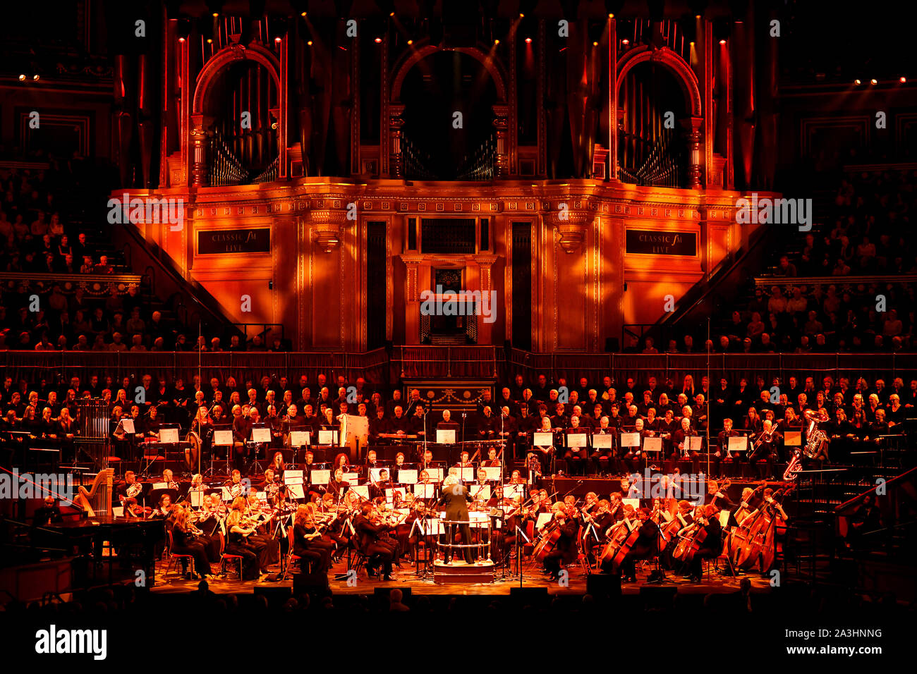 Stephen Barlow conducts the Bournemouth Symphony Orchestra on stage at ...
