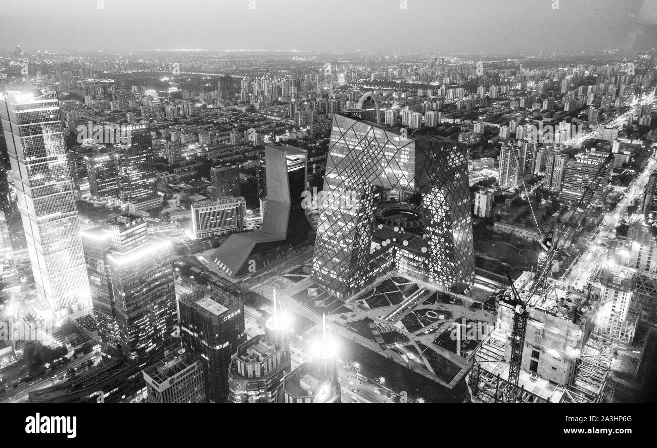 Night view asia from Black and White Stock Photos & Images - Alamy