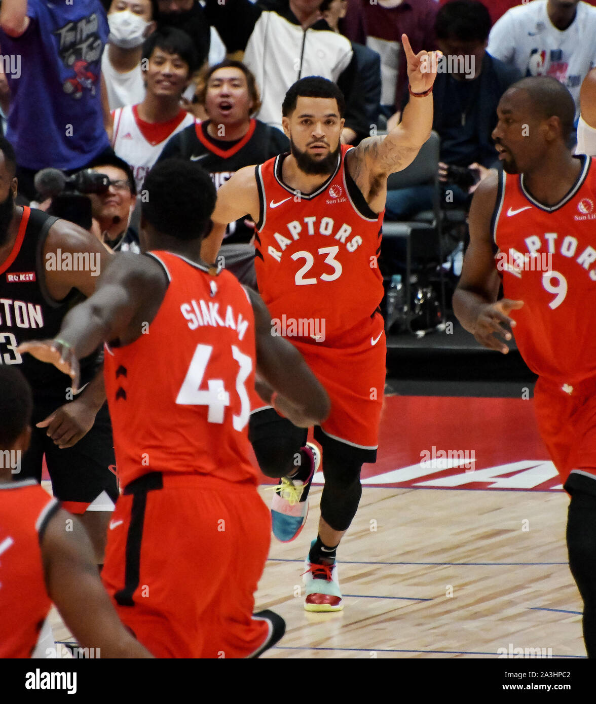 Saitama, Japan. 08th Oct, 2019. Toronto Raptors' Point guard Fred ...