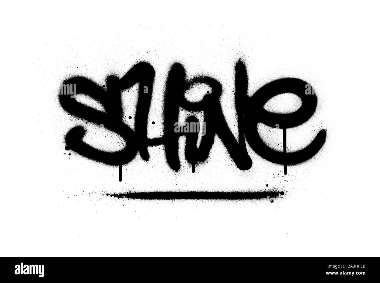 Shine text in graffiti style hi-res stock photography and images - Alamy