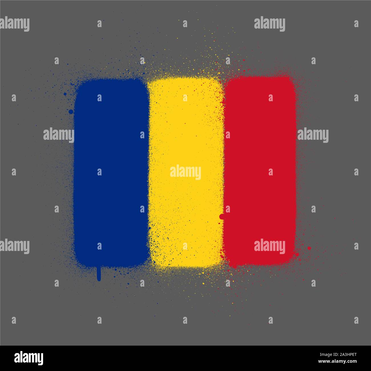 Grunge romania flag Stock Vector Images - Alamy