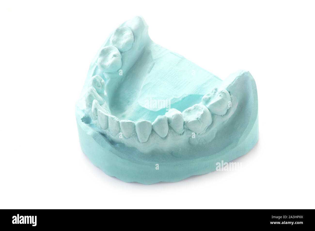 Dental Imprint Isolated On White Stock Photo - Alamy