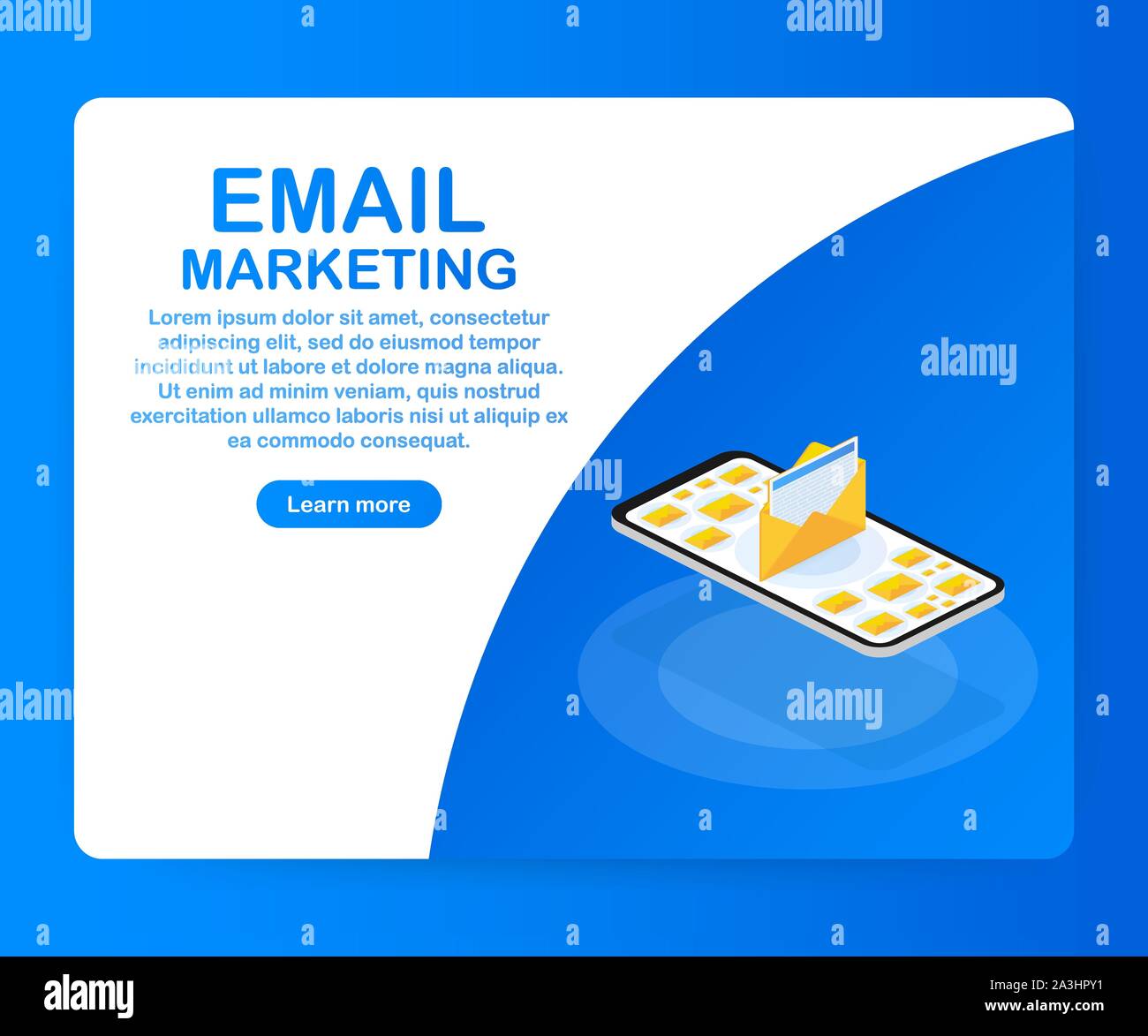 Flat vector for email marketing, newsletter marketing, email ...