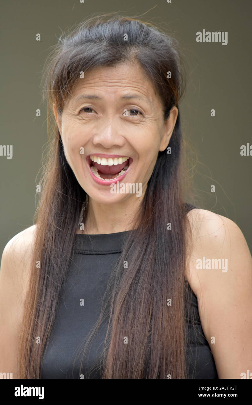 Smiling attractive senior women hi-res stock photography and images - Alamy