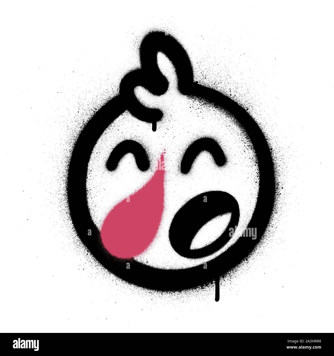 Graffiti funny face Cut Out Stock Images & Pictures - Alamy