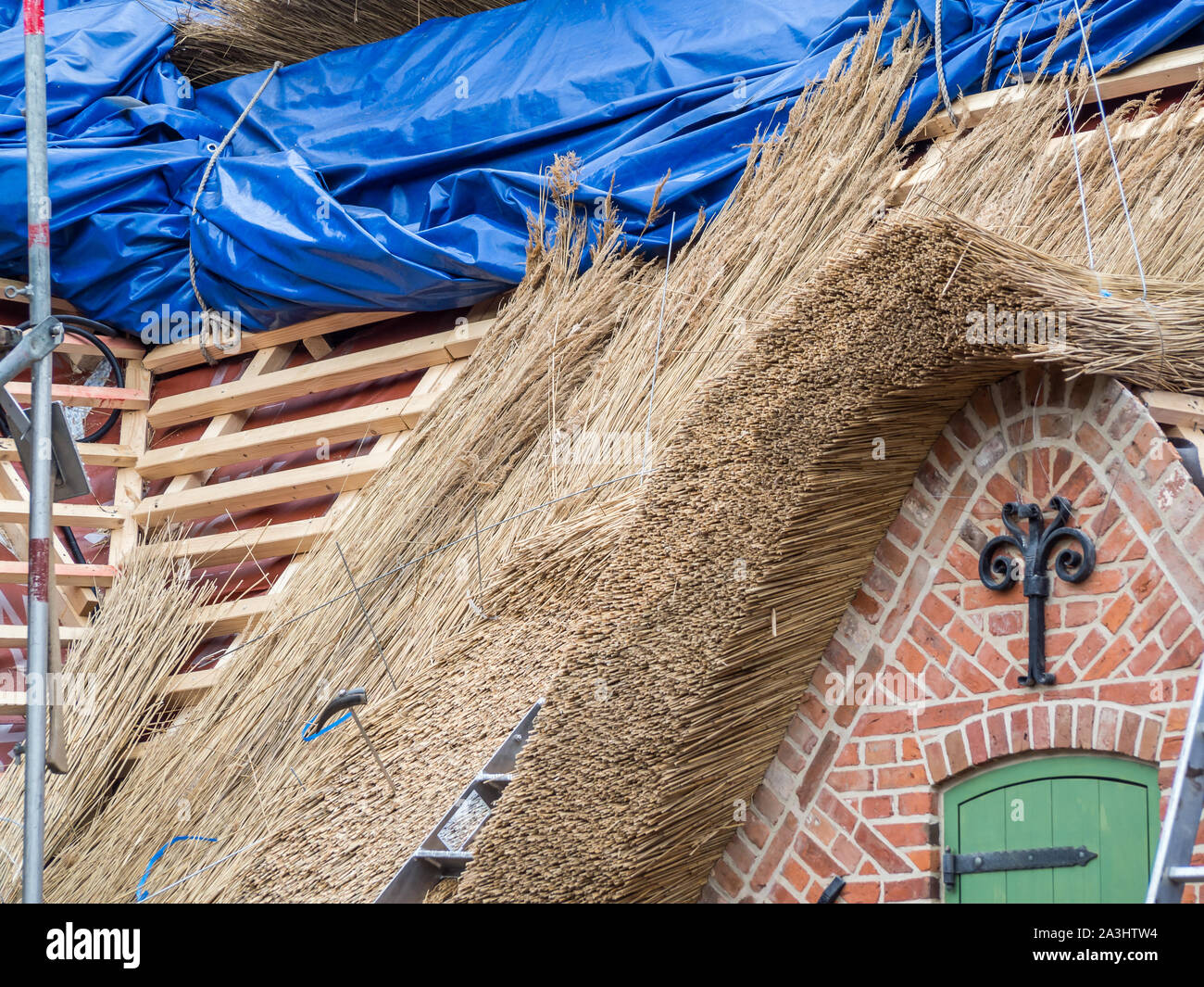 Building a Frisian house in Germany Stock Photo - Alamy