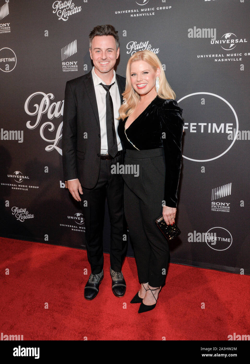 Brian Gallagher and Megan Hilty attend Lifetime presents special ...